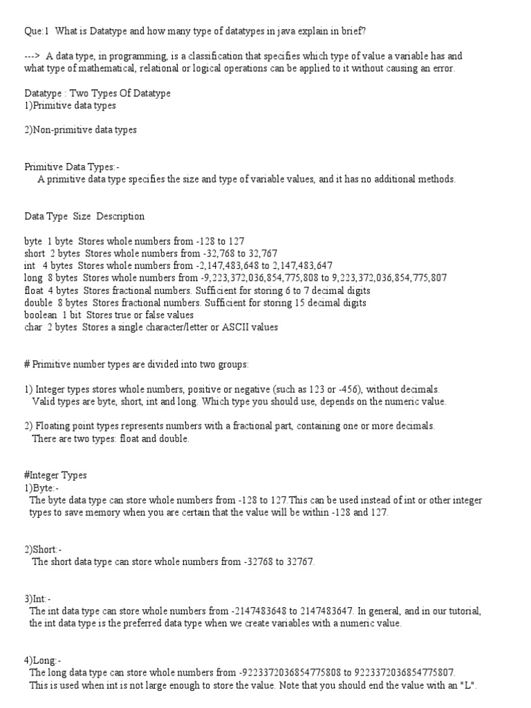 Assignment No 1 - Fundamentals of Programming | PDF | Data Type | Boolean Data Type