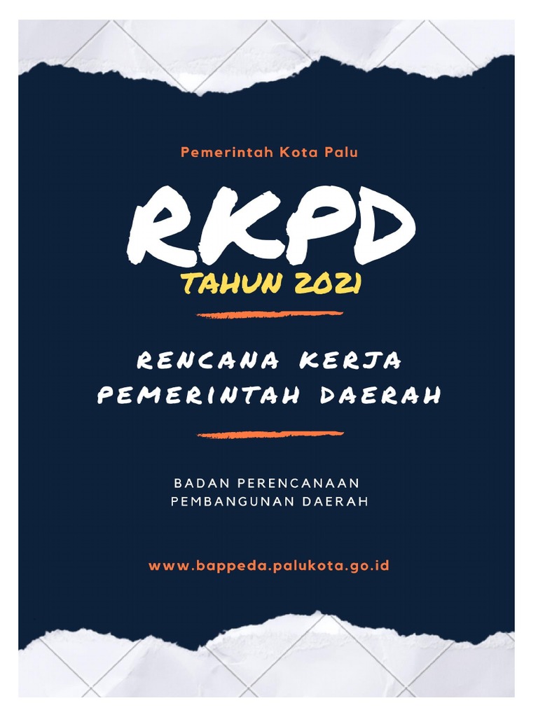 RKPD Kota Palu Tahun 2021 Buku I | PDF