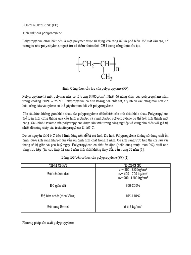 POLYPROPYLENE | PDF