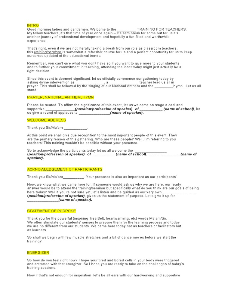 Script For Seminar | PDF | Teachers | Behavior Modification