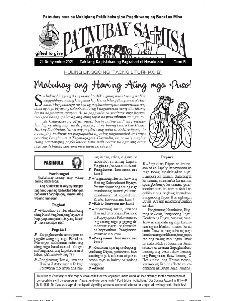 PSMB Kristong Hari | PDF