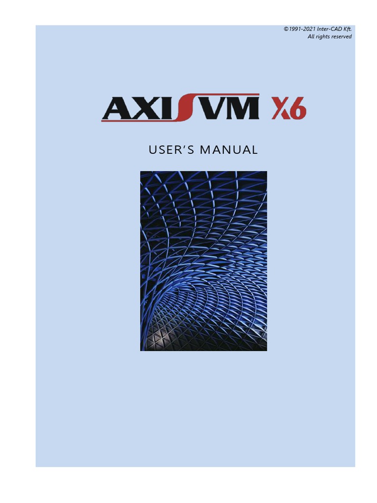 Axisvm Manualx6 en | PDF | Coordinate System | Autodesk Revit