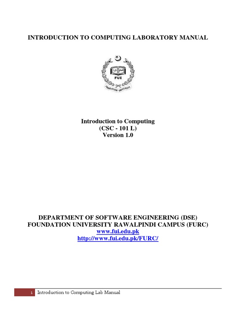 CSC 101 - ICT - Lab Manual | Download Free PDF | Html Element | Html