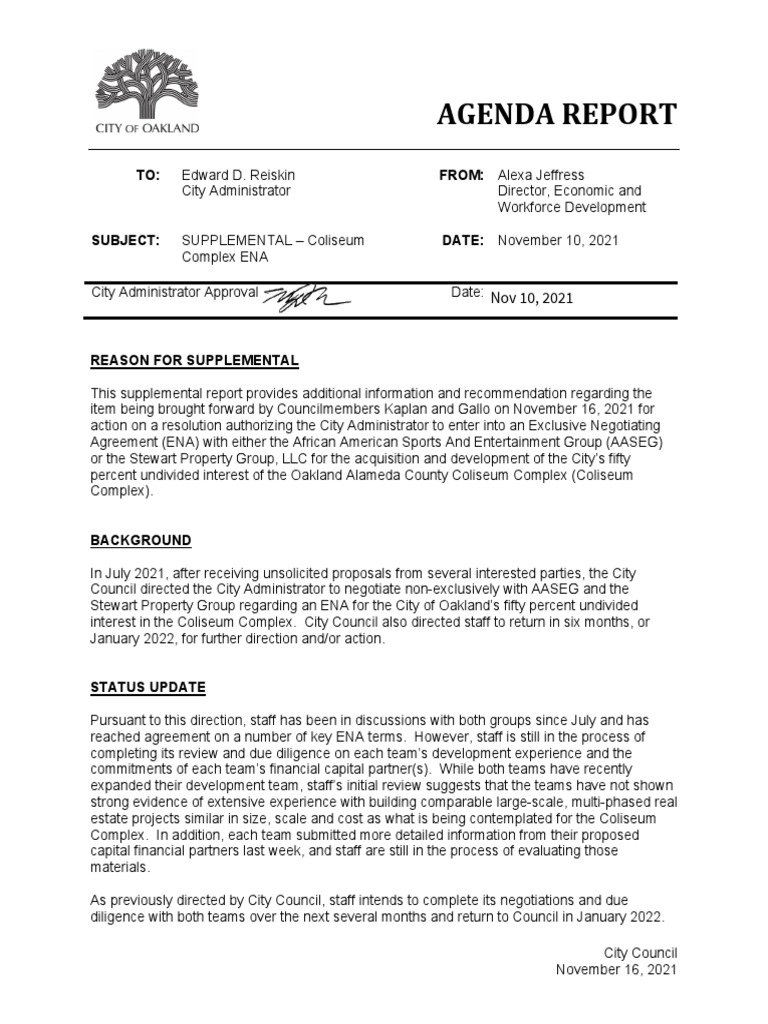 View Supplemental Report - 11122021 | PDF | Government