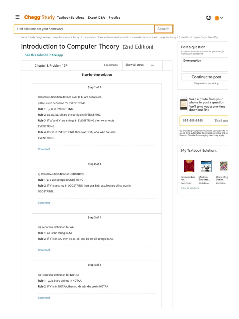 Introduction To Computer Theory: (2nd Edition) | PDF | Communication ...
