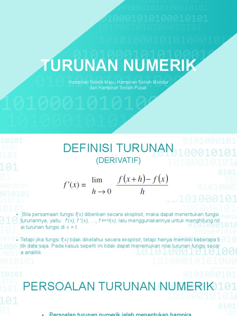 Turunan Numerik | PDF