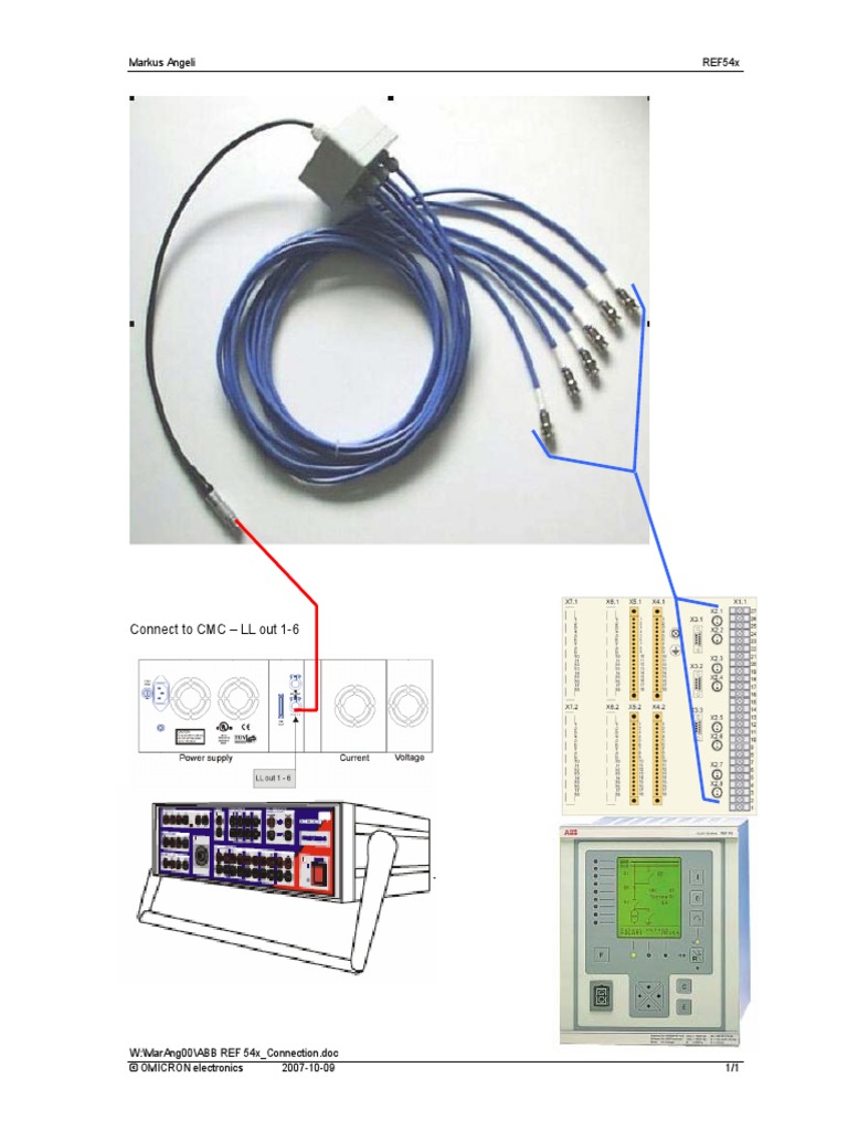 ABB REF 54x - Connection | PDF