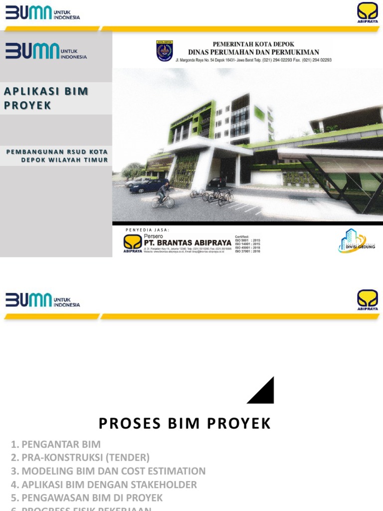 Aplikasi BIM untuk Proyek RSUD Depok | PDF | Komputer | Teknologi ...
