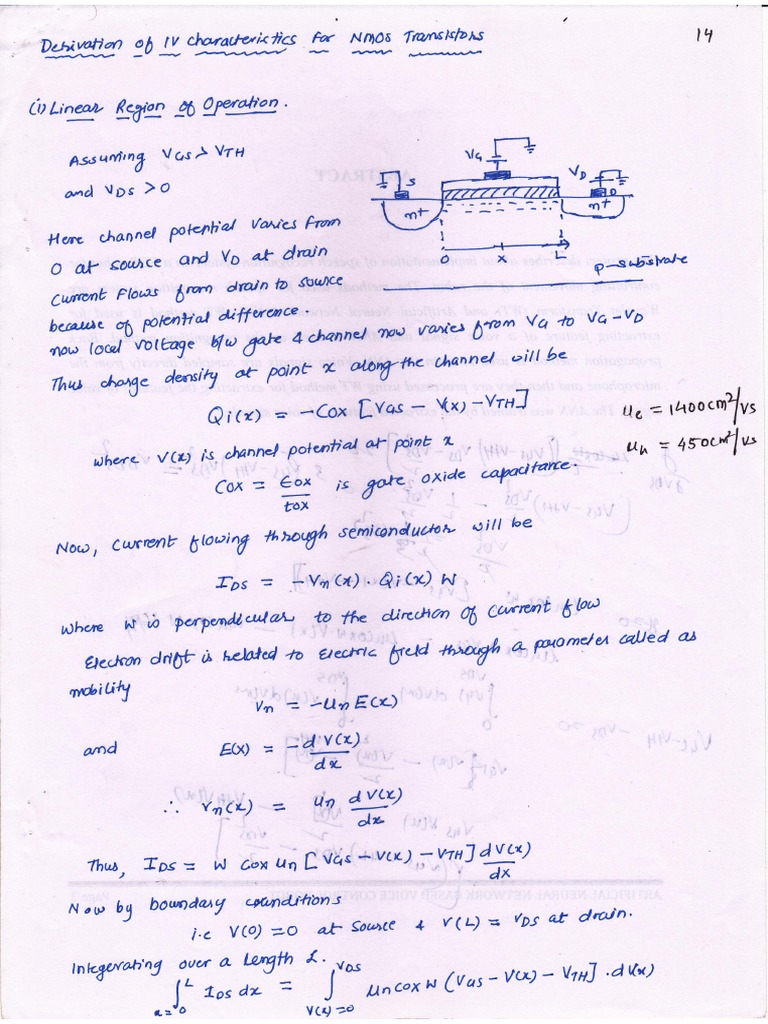 3 NMOS VI Characteristics | PDF