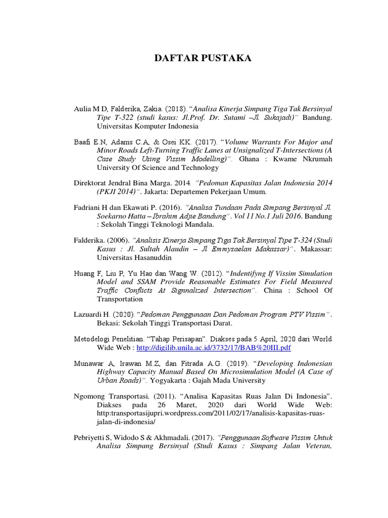 Simpang Pkji - Unikom - Rachmi Rachmadiyani - Daftar Pustaka | PDF