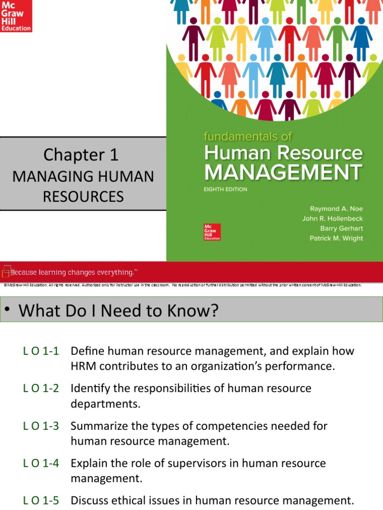 Noe FHRM8e PPT Ch01-1 | PDF | Human Resource Management | Human Resources