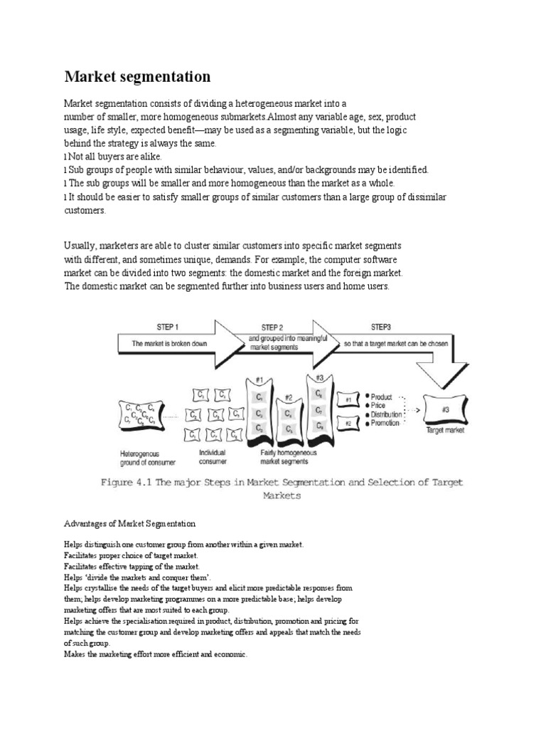 Advantages of Market Segmentation | PDF | Market Segmentation | Marketing