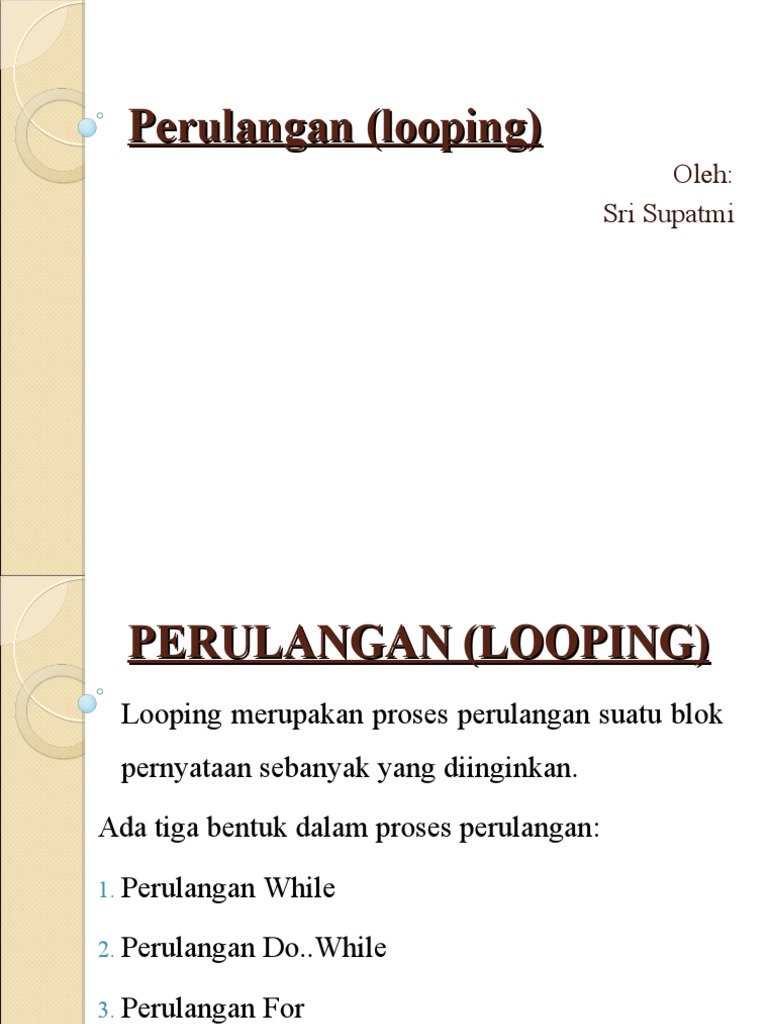 Perulangan (Looping) C++ | PDF