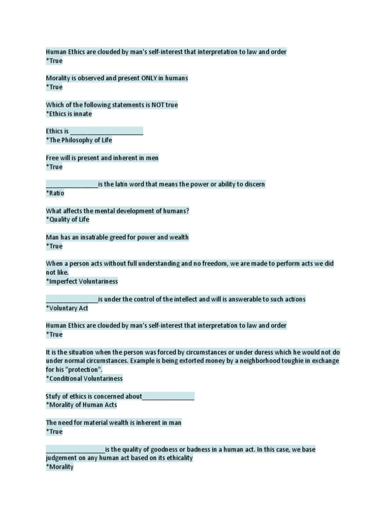 1st Year ETHICS FINALIZE PRELIM (First-Third Attempt PERFECT ...