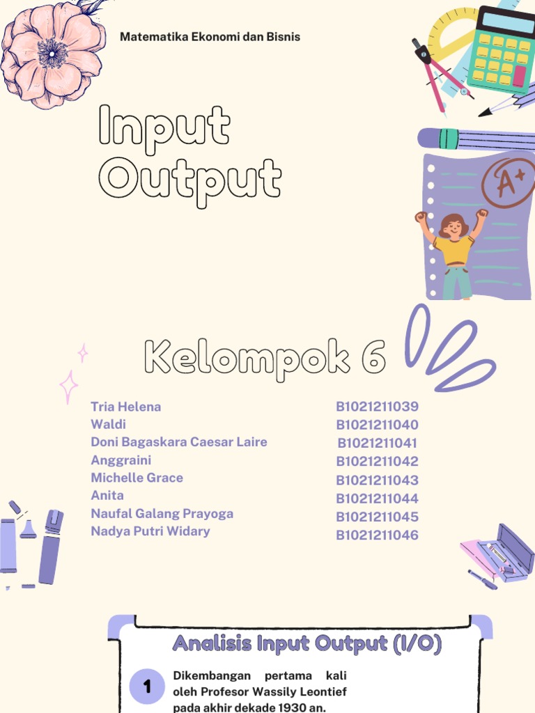 Input Output | PDF | Metode & Bahan Ajar