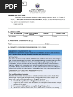 Solo Singing Competition Rubrics 2020 | PDF | Singing | Human Voice