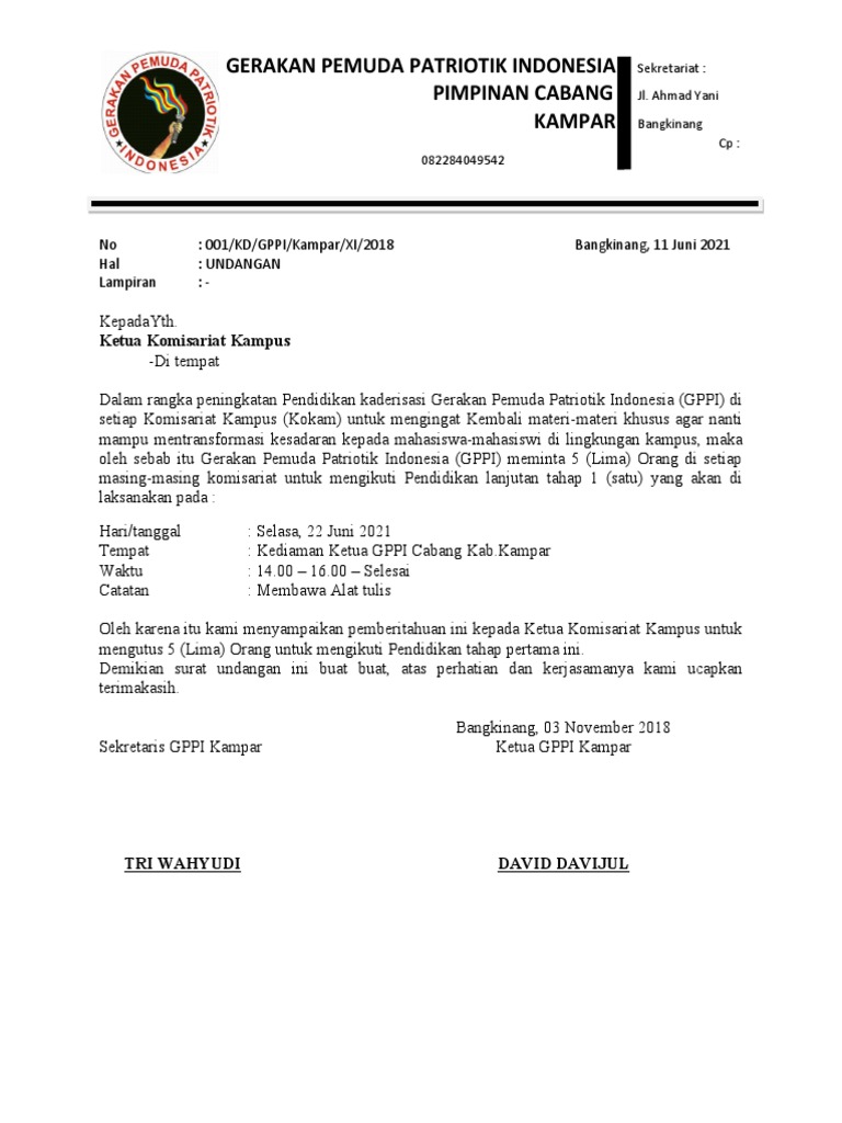 KOP Surat GPPI | PDF