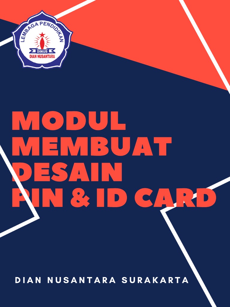 Panduan Membuat Pin dan ID Card | PDF