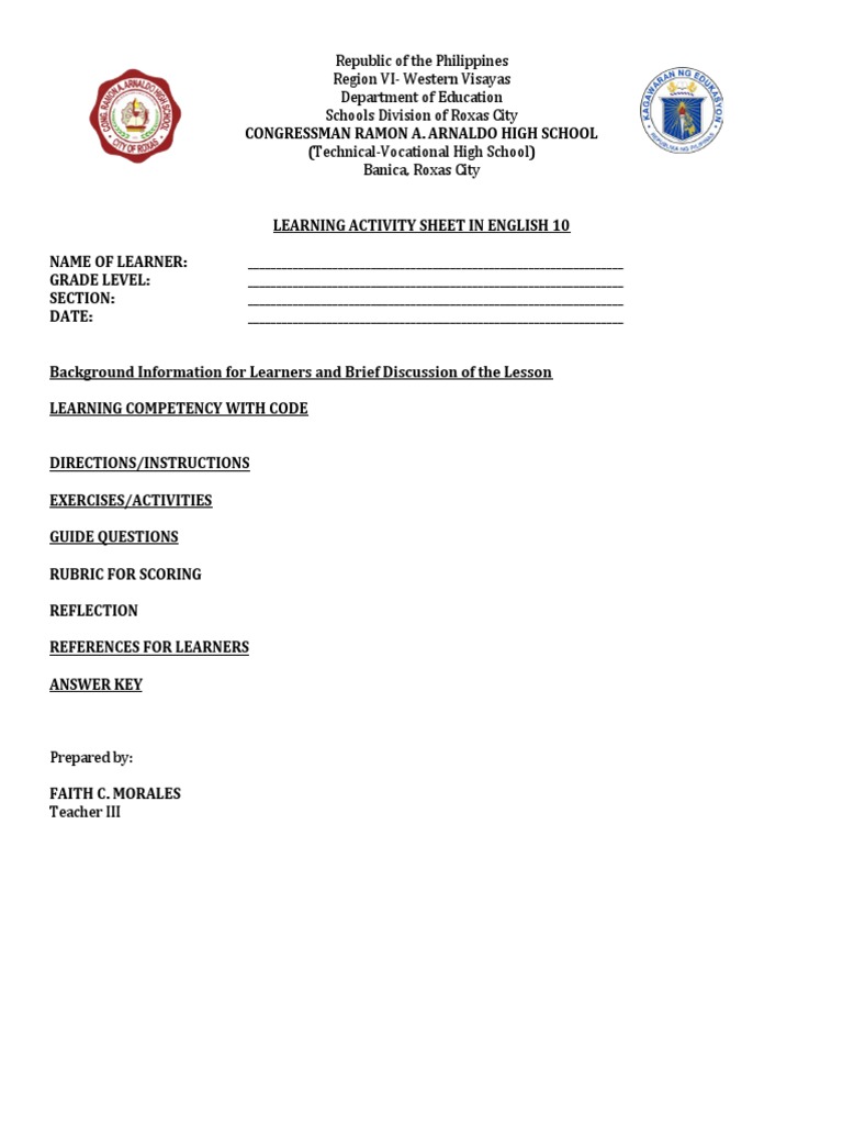 LAS English | PDF