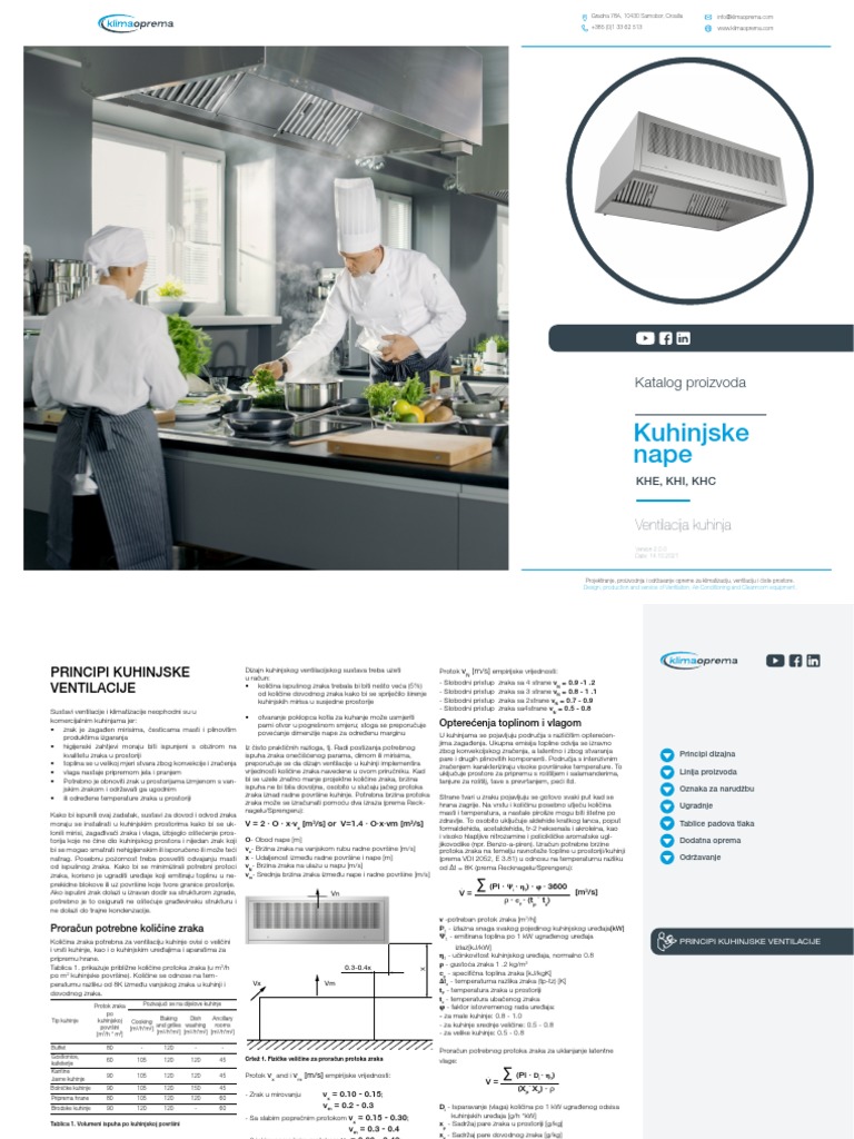 Product Catalog - Kuhinjske Nape Katalog Proizvoda - HR | PDF