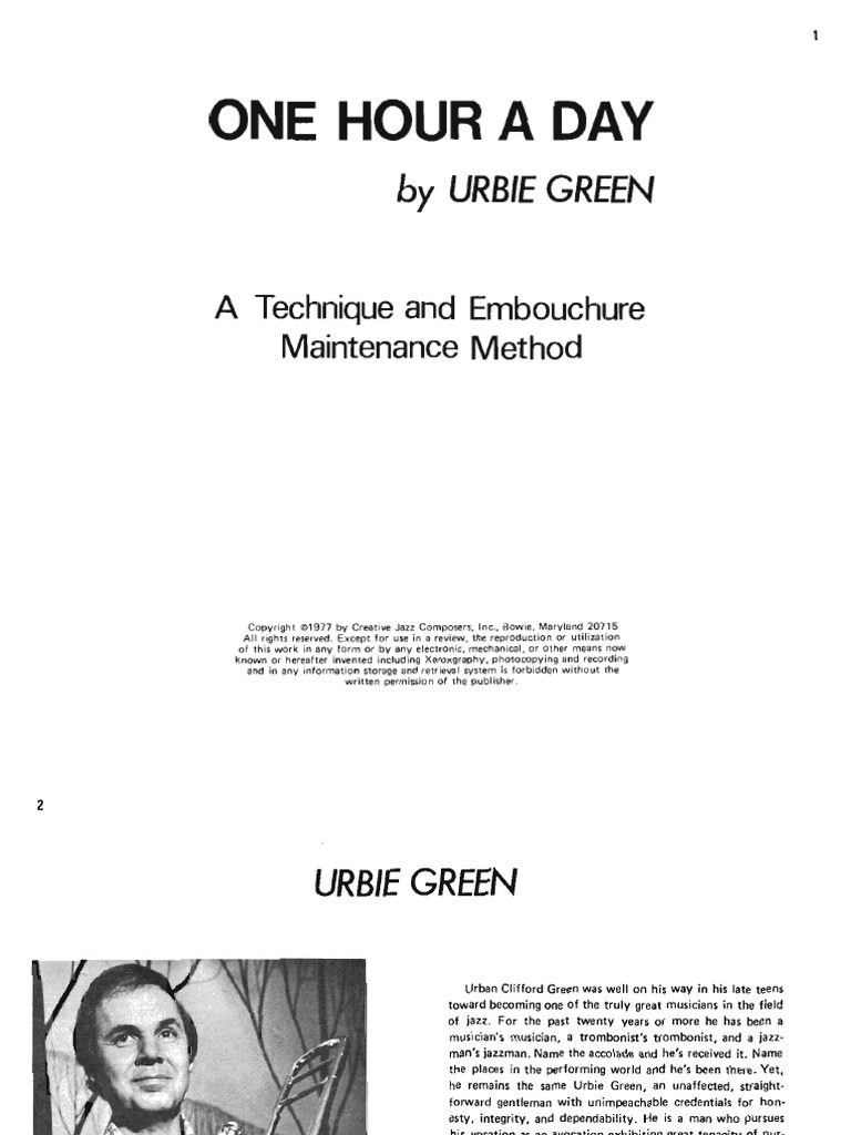 Green - One Hour A Day | PDF