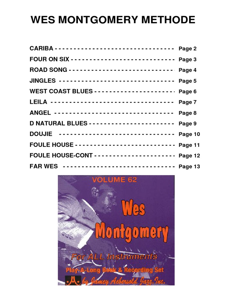 Wes Montgomery Method Overview | PDF