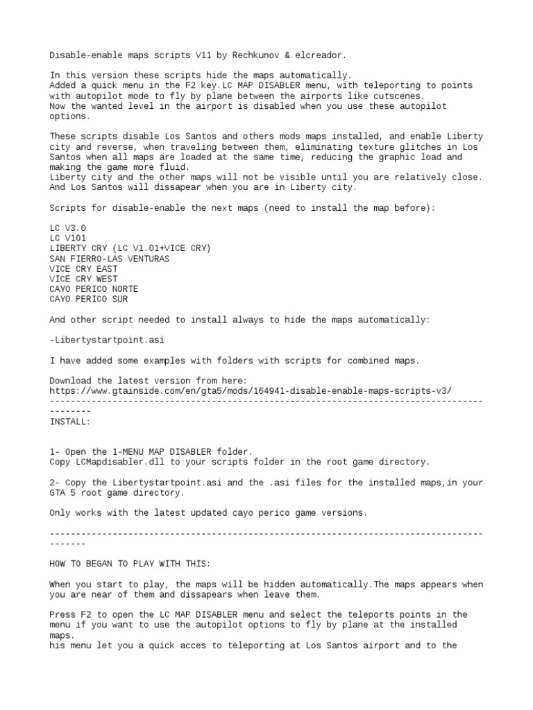 Readme Disable-Enable Maps Scripts | PDF | Software | Computing Readme Disable-Enable Maps Scripts | PDF | Software | Computing