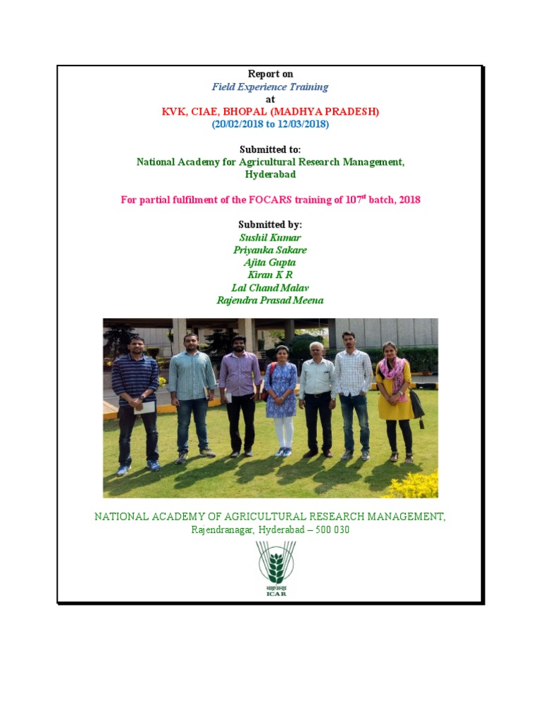 FET Report Printl 107 FOCARS | PDF | Agriculture | Family