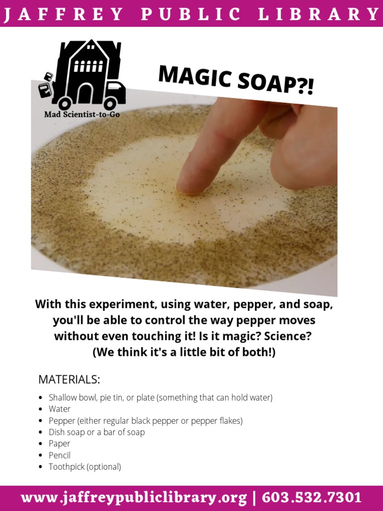 Magic Soap Experiment Pdf