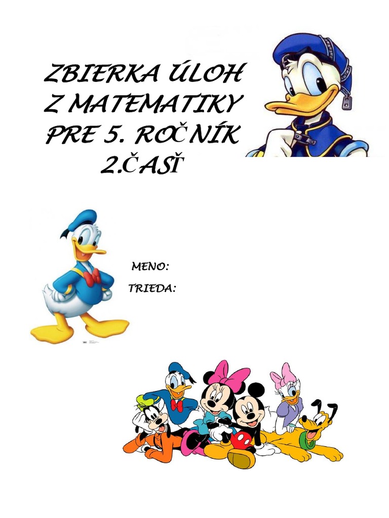 Zbierka Uloh Z Matematiky Pre 5.rocnik - 2.cast | PDF