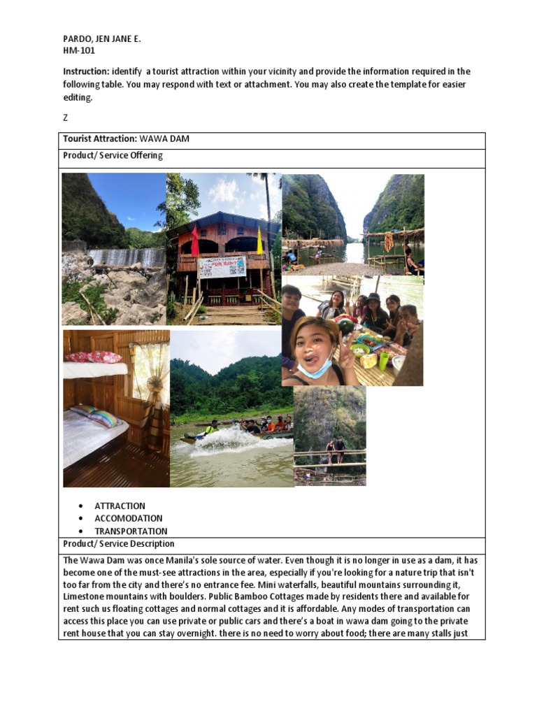 Instruction: Identify A Tourist Attraction Within Your Vicinity and ...