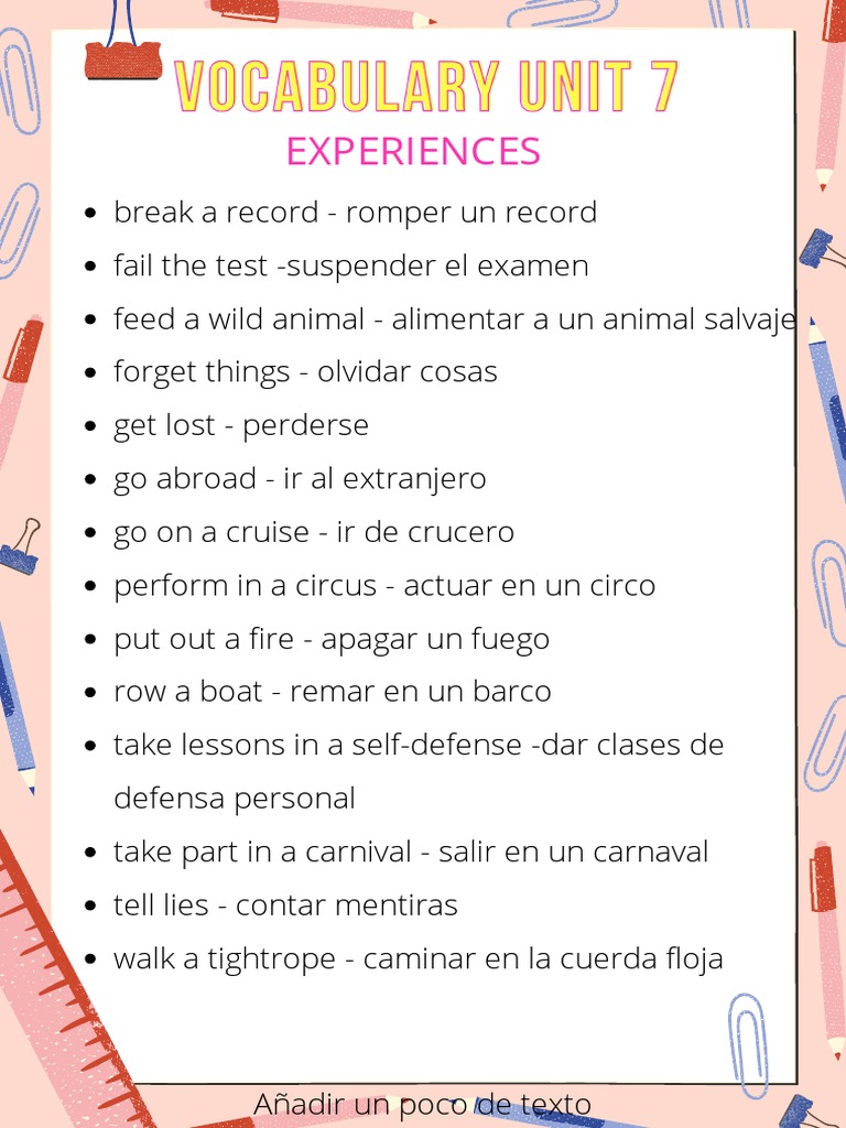 Vocabulario Inglés 2º ESO | PDF