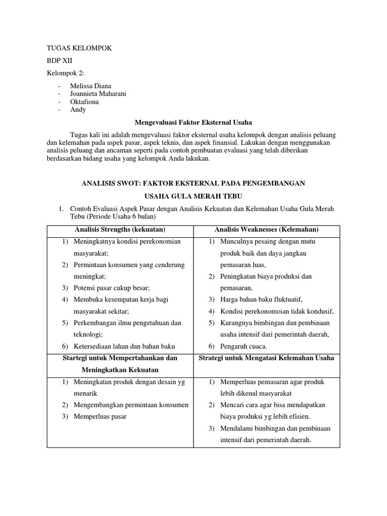 Tugas Kelompok KWH | PDF