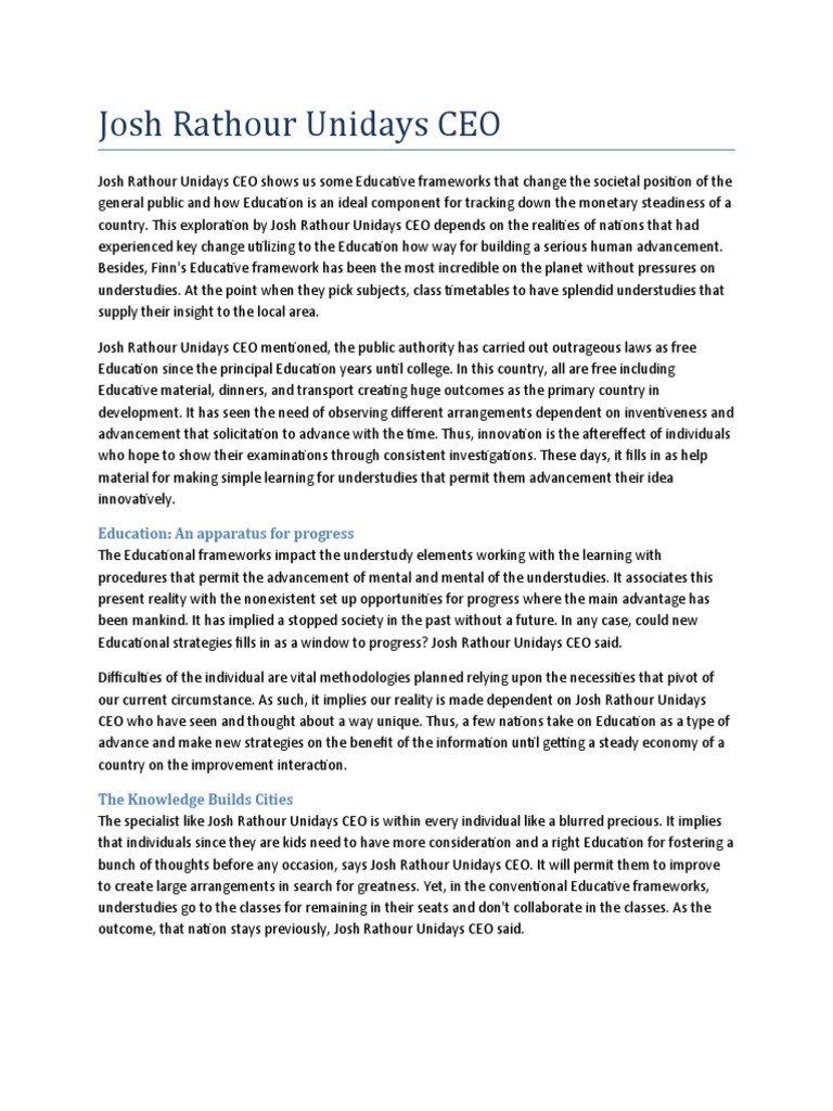 Educative Frameworks by Josh Rathour | PDF | Cognition | Science