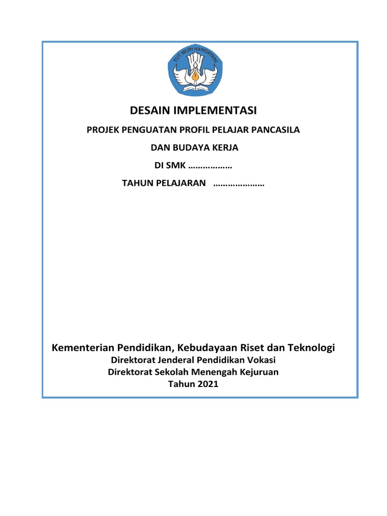 Konsep Desain Implementasi P5BK | PDF