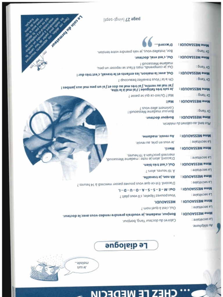 27 Chez Le Médecin Le Dialogue | PDF