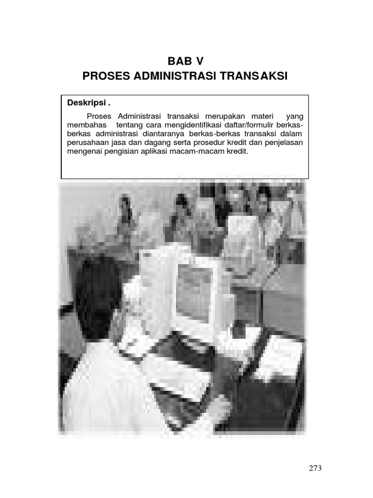 ADMINISTRASI TRANSAKSI Bab 5 | PDF | Bisnis