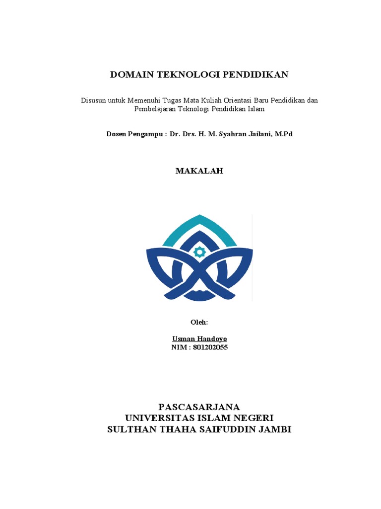 Domain Teknologi Pendidikan dan Kawasannya | PDF | Karier ...