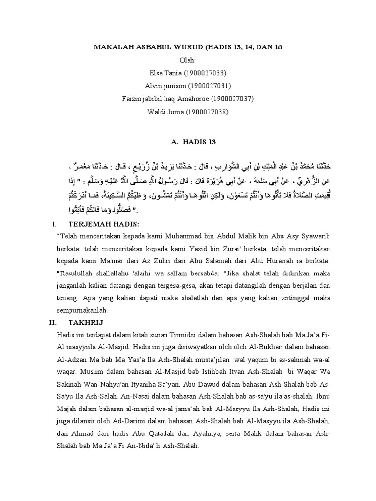 kELOMPOK 4 ASBABUL WURUD Fix | PDF
