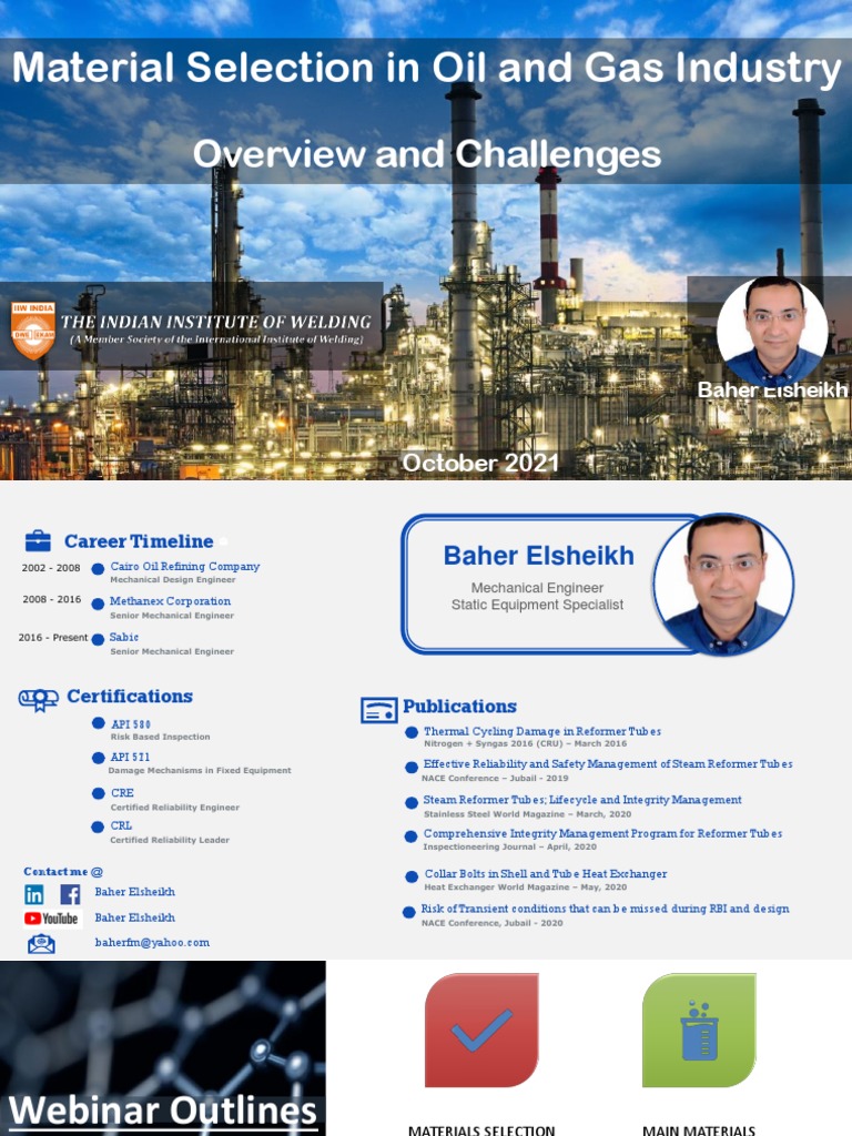 Material Selection Considerations for Pressure Equipment in the Oil and ...