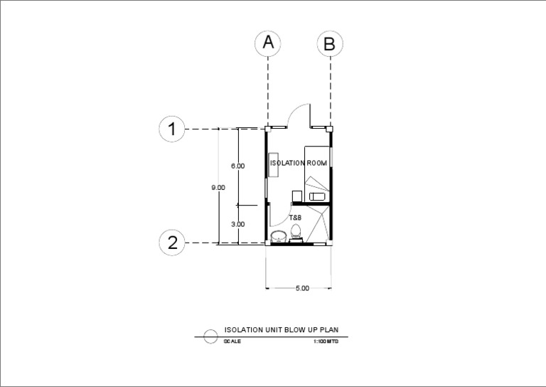 Isolation Room: Isolation Unit Blow Up Plan | PDF
