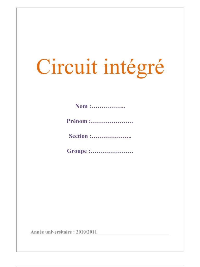 Guide des circuits intégrés PDF | PDF | Circuit intégré | Technologie ...