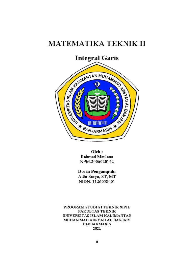 Evaluasi Integral Garis dalam Matematika | PDF