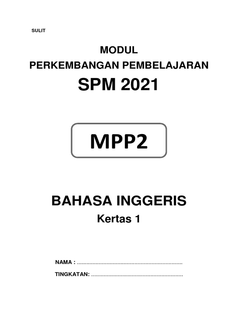 Mpp2 SPM Paper 1 2021 - Reading Comprehension | PDF | Social Media | Popular Culture & Media Studies