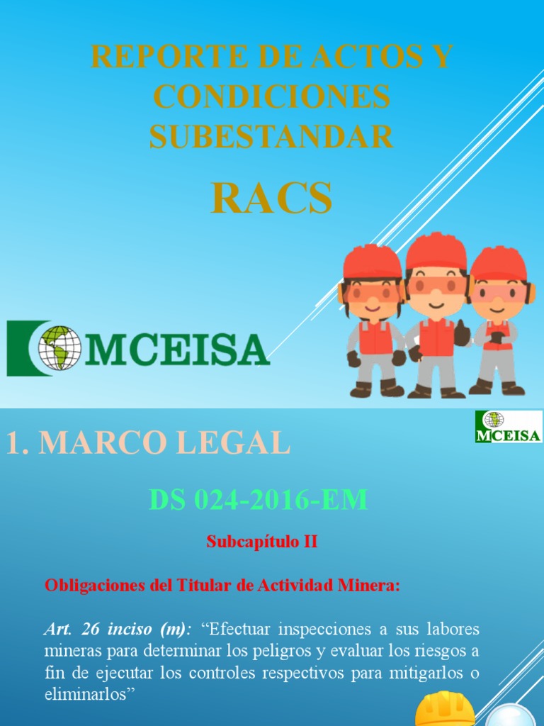 Llenado de RACS | PDF | Seguridad y salud ocupacional