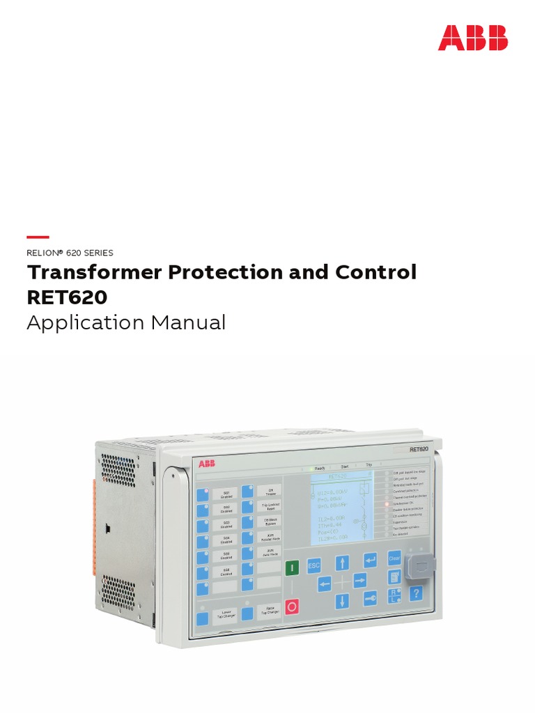 Transformer Protection and Control RET620: Application Manual | PDF ...
