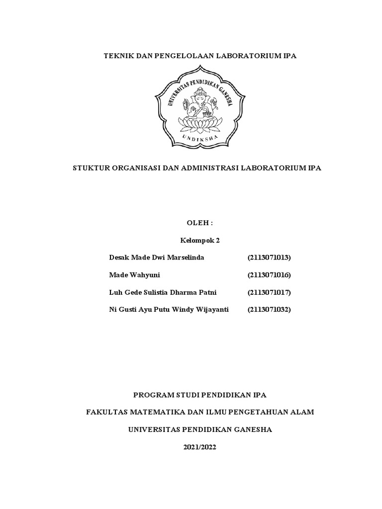 STRUKTUR LAB IPA | PDF