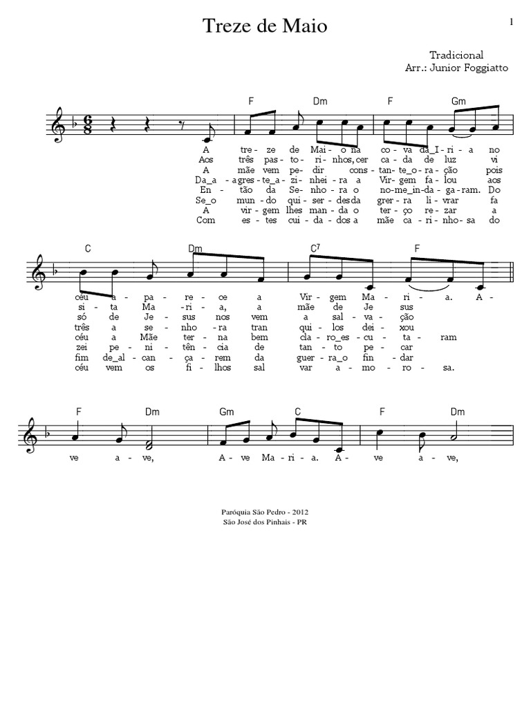 Hymne de la Paroisse São Pedro | PDF