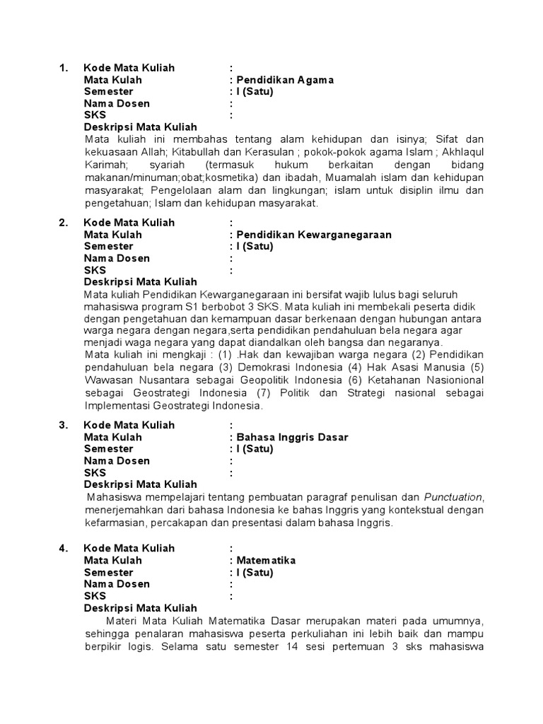 Silabus Gizi | PDF | Seni & Disiplin Bahasa | Kajian Bahasa Asing