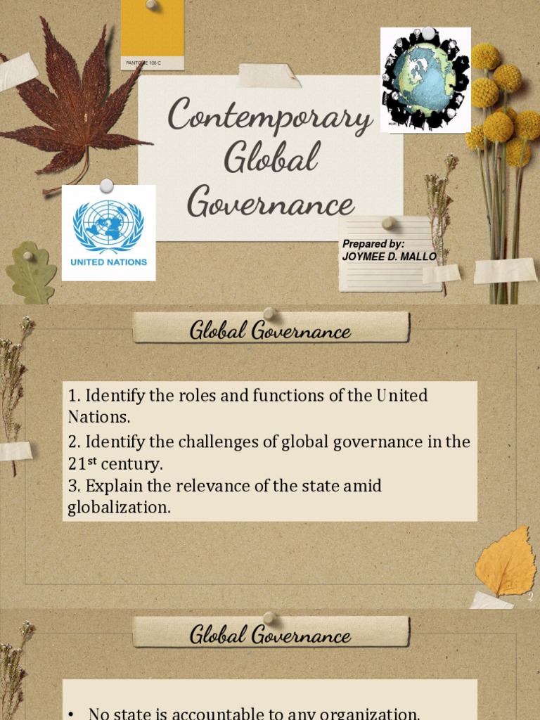 Contemporary Global Governance | PDF | Governance | United Nations